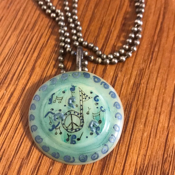 Jewelry | Music Note And Peace Sign Necklace | Poshmark
